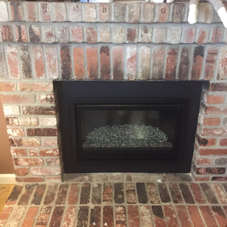 Gas Fireplace Insert (With Glass Burner) – Custom Fireside