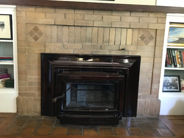 Clydesdale Wood Insert In Masonry Fireplace – Custom Fireside