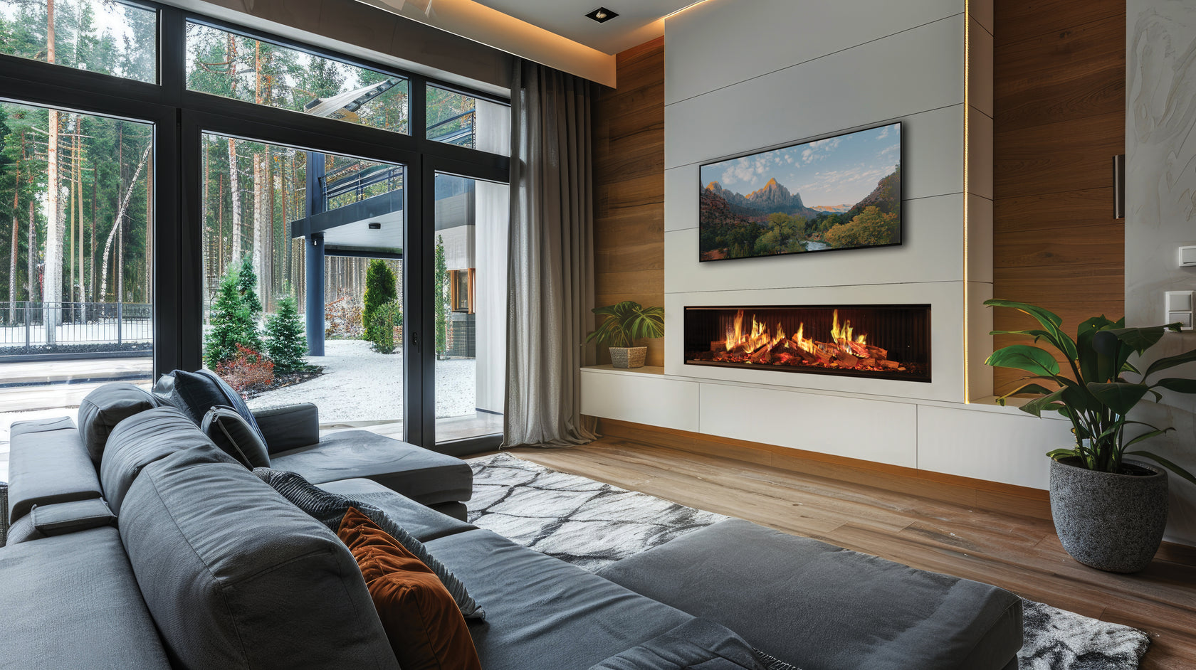 DaVinci GreenSmart Electric Fireplaces – Custom Fireside